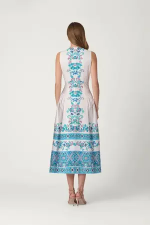 Shoshanna Warwick Tile Print Adele Dress