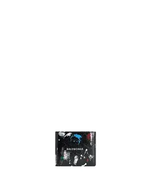 Balenciaga Cash Square Folded Wallet Black/multicolor