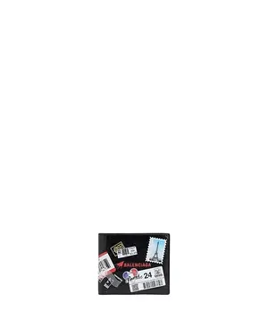 Balenciaga Cash Square Folded Wallet - Black/multicolor