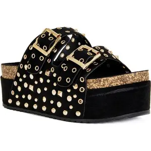 AZALEA WANG Kaegan Platform Sandal - Black