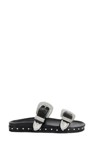 AZALEA WANG Studded Two-strap Sandal