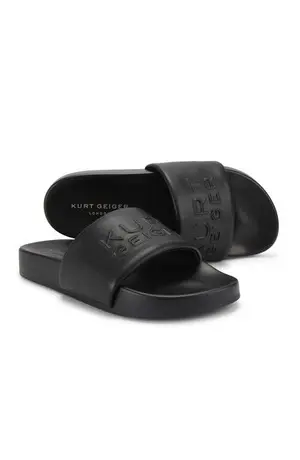 Kurt Geiger Stacked Slide Sandal - Black