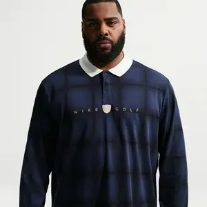 Nike Fairway Fresh Dri-fit Loose Long-sleeve Golf Polo - Blue