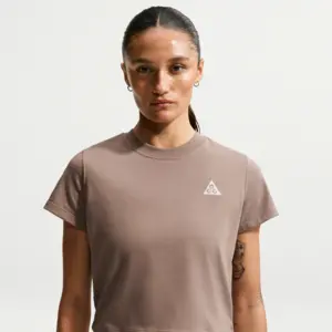 Nike Dri-fit Short-sleeve Top - Brown