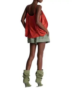 Balmain Draped Silk Crepe Top