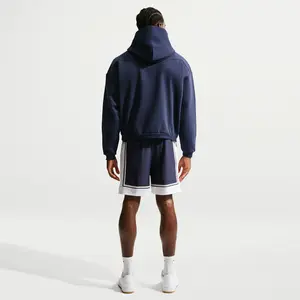 Nike Standard Issue Therma-fit Brushed Basketball Pullover Hoodie - Blue