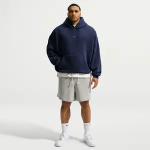 Nike Standard Issue Therma-fit Brushed Basketball Pullover Hoodie - Blue