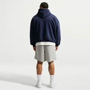 Nike Standard Issue Therma-fit Brushed Basketball Pullover Hoodie - Blue