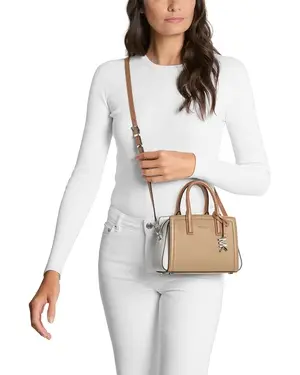 Michael Kors Leather Crossbody Bag - Peanut/multi