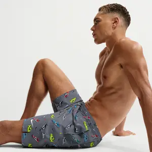 Nike Swim Breaker 7" Brief-lined Volley Short - Grey