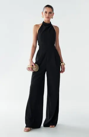 BWLDR Alma Wide-leg Jumpsuit - Black