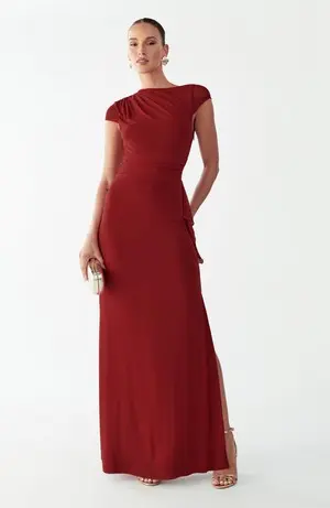 BWLDR Howard Maxi Dress - Rust