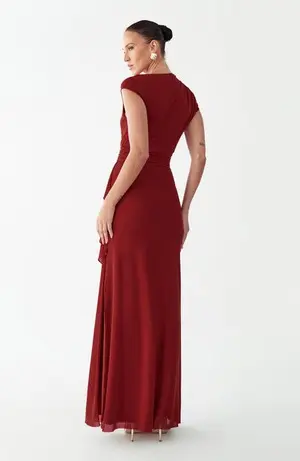 BWLDR Howard Maxi Dress - Rust