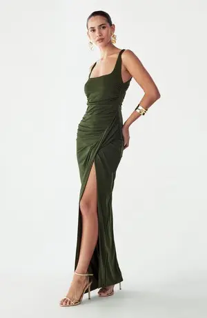 BWLDR Fallen Maxi Dress - Khaki