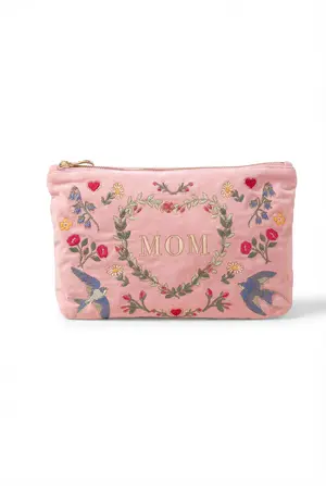 ELIZABETH SCARLETT Earth Goddess Mom Velvet Everyday Pouch