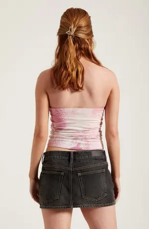 PACSUN Piper Low Rise Denim Miniskirt - Black