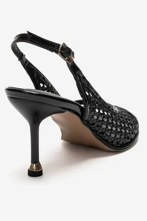 PROLOGUE SHOES Bonito Stiletto Sandal - Black
