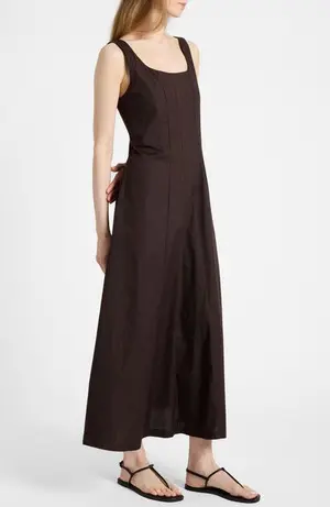 Santorelli Pagina Sleeveless Maxi Dress - Coffee