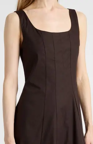 Santorelli Pagina Sleeveless Maxi Dress - Coffee