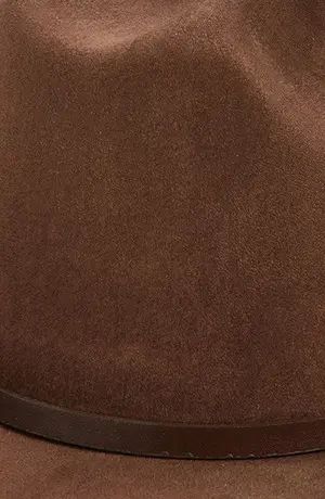 Tasha Studded Leather Band Cowboy Hat - Brown