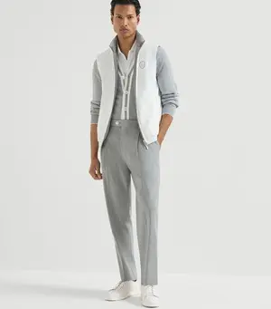 Brunello Cucinelli Cotton Crest Cardigan - Grey