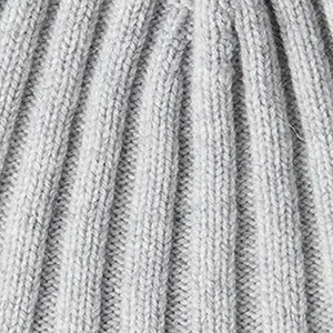 Brunello Cucinelli Cashmere Ribbed Beanie - Grey