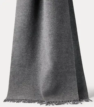 Brunello Cucinelli Wool-cashmere Hooded Scarf - Grey