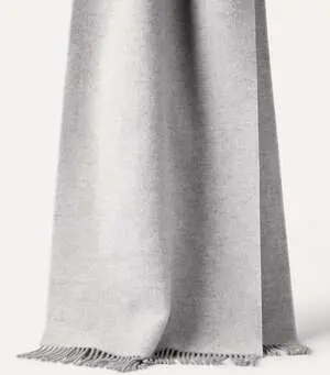 Brunello Cucinelli Wool-cashmere Hooded Scarf - Grey