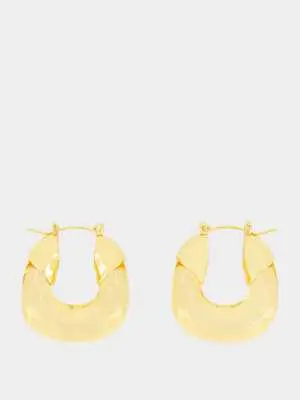 LIZZIE FORTUNATO Mini Organic Hoop Earrings - Brown