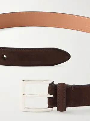 BEAMS 3cm Suede Belt