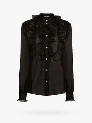 Dolce & Gabbana Organza Shirt - Black