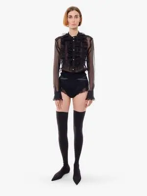 Dolce & Gabbana Organza Shirt - Black