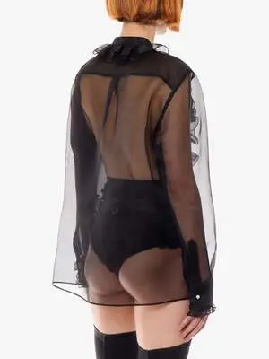 Dolce & Gabbana Organza Shirt - Black