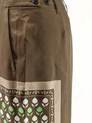 Tory Burch Silk Pants - Green