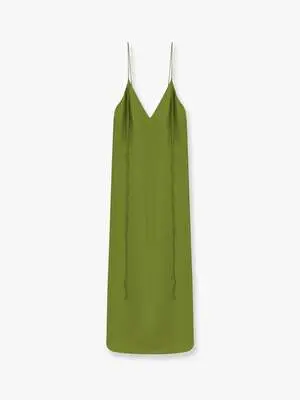 RÓHE Silk Dress With Lace Details