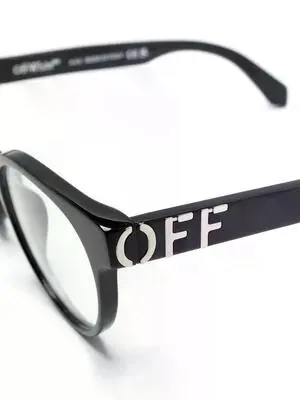 Off-White Round-frame Glasses - Black