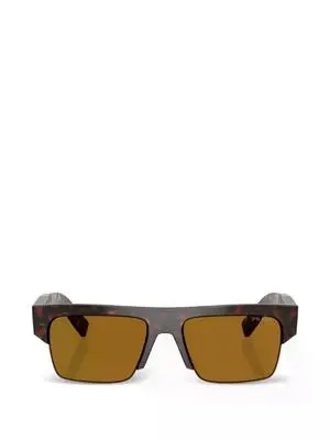 Prada Square-frame Sunglasses - Brown