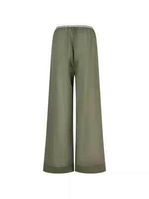 PARAMIDONNA Tessa Logo-waistband Beach Trousers