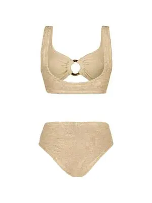 PARAMIDONNA Irina High-waist Two-piece Swimsuit - Neutrals