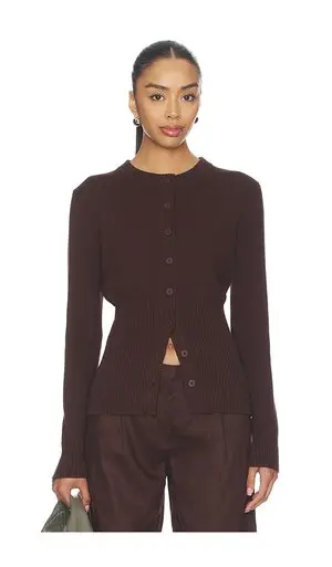 ALIGNE Ruby Knitted Cardigan - Chocolate