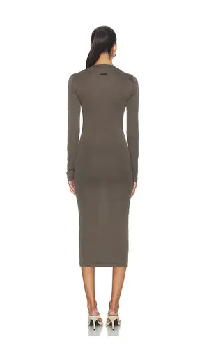 Fear Of God Fitted Long Sleeve Dress - Brown