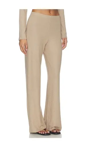 LESET Wide Leg Pants - Sable