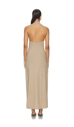 LESET Halterneck Maxi Dress