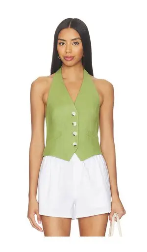 Veronica Beard Arabella Halterneck Vest