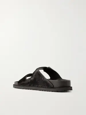 BIRKENSTOCK Arizona Pony Hair Sandals - Black