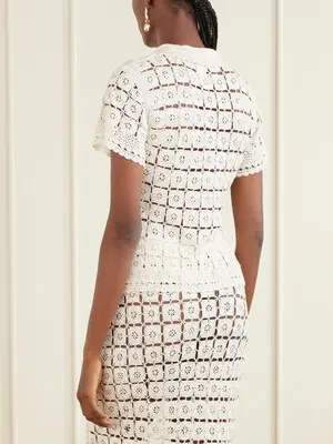 Calle Del Mar Crocheted Shirt