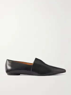 TOD'S Leather Pointed-toe Ballet Flats - Black