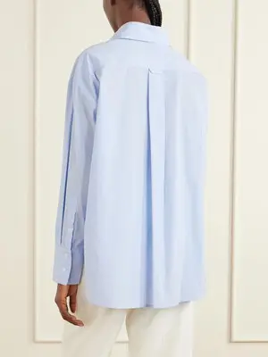 TWP Cotton-poplin Relaxed Fit Shirt - Blue