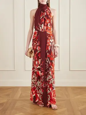 Johanna Ortiz Sacred Currents Printed Maxi Dress