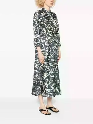 Max Mara Leva Abstract-print Maxi Dress